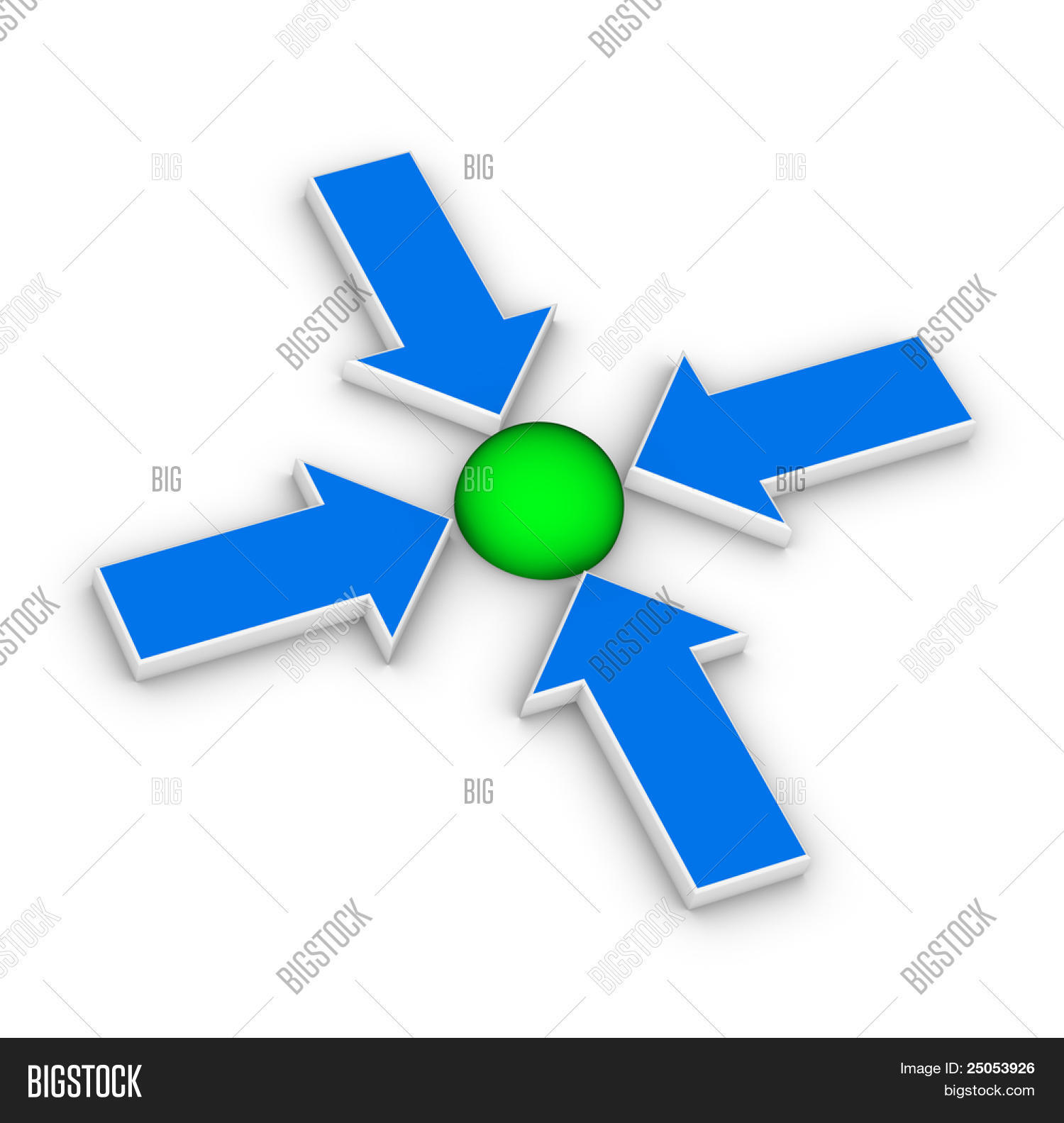 Four Arrows Pointing Image & Photo (Free Trial) | Bigstock