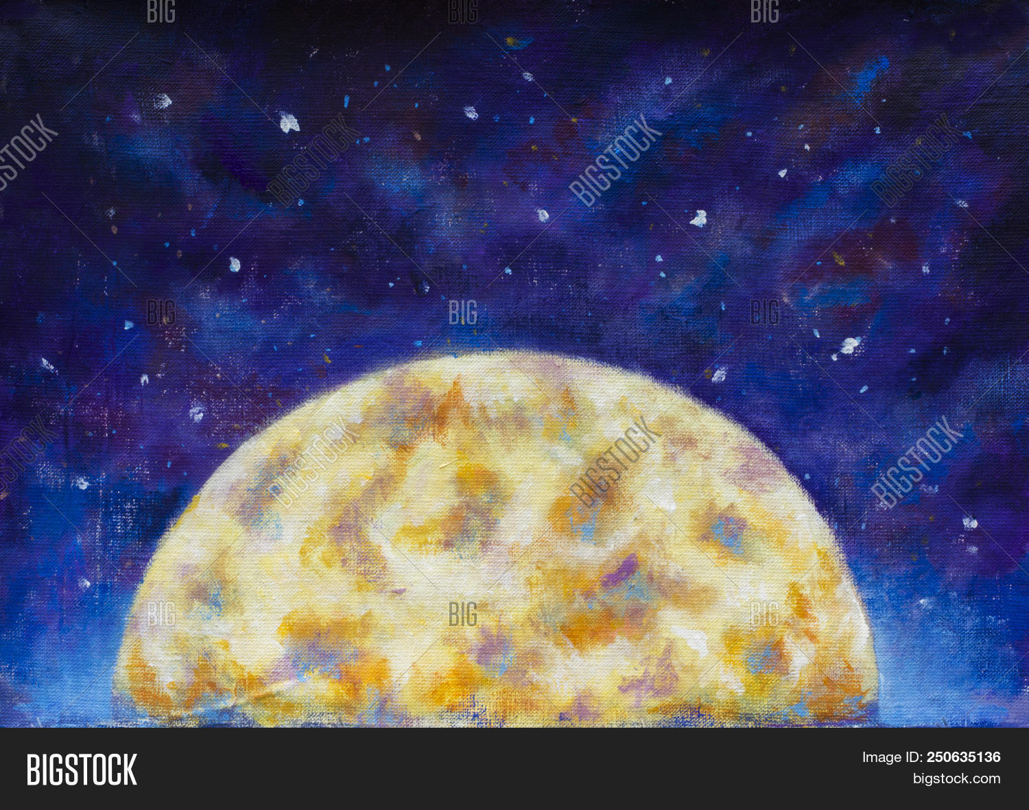 Big Night Moon Cosmos Image & Photo (Free Trial) | Bigstock