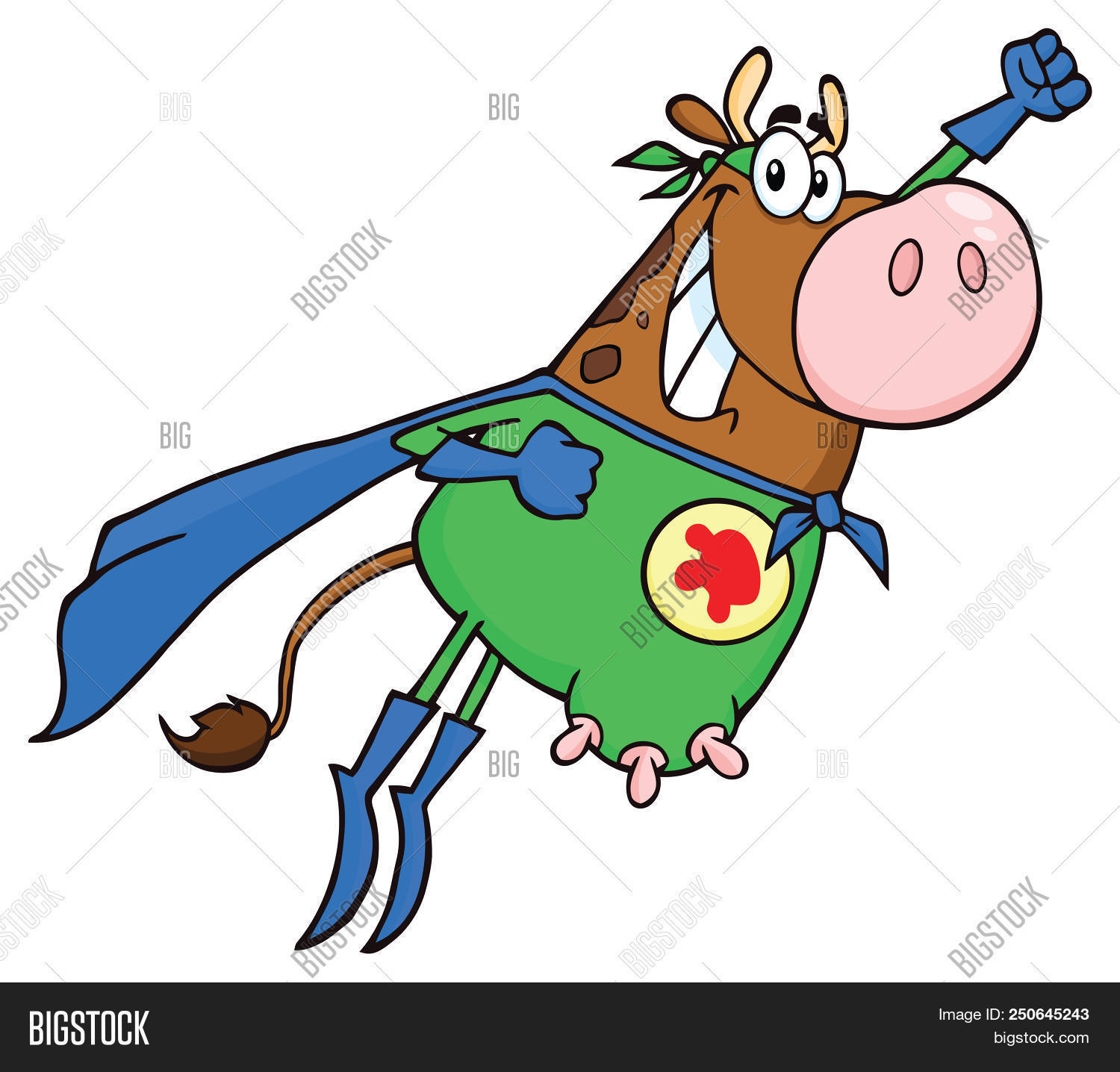 Brown Super Hero Cow Image & Photo (Free Trial) | Bigstock