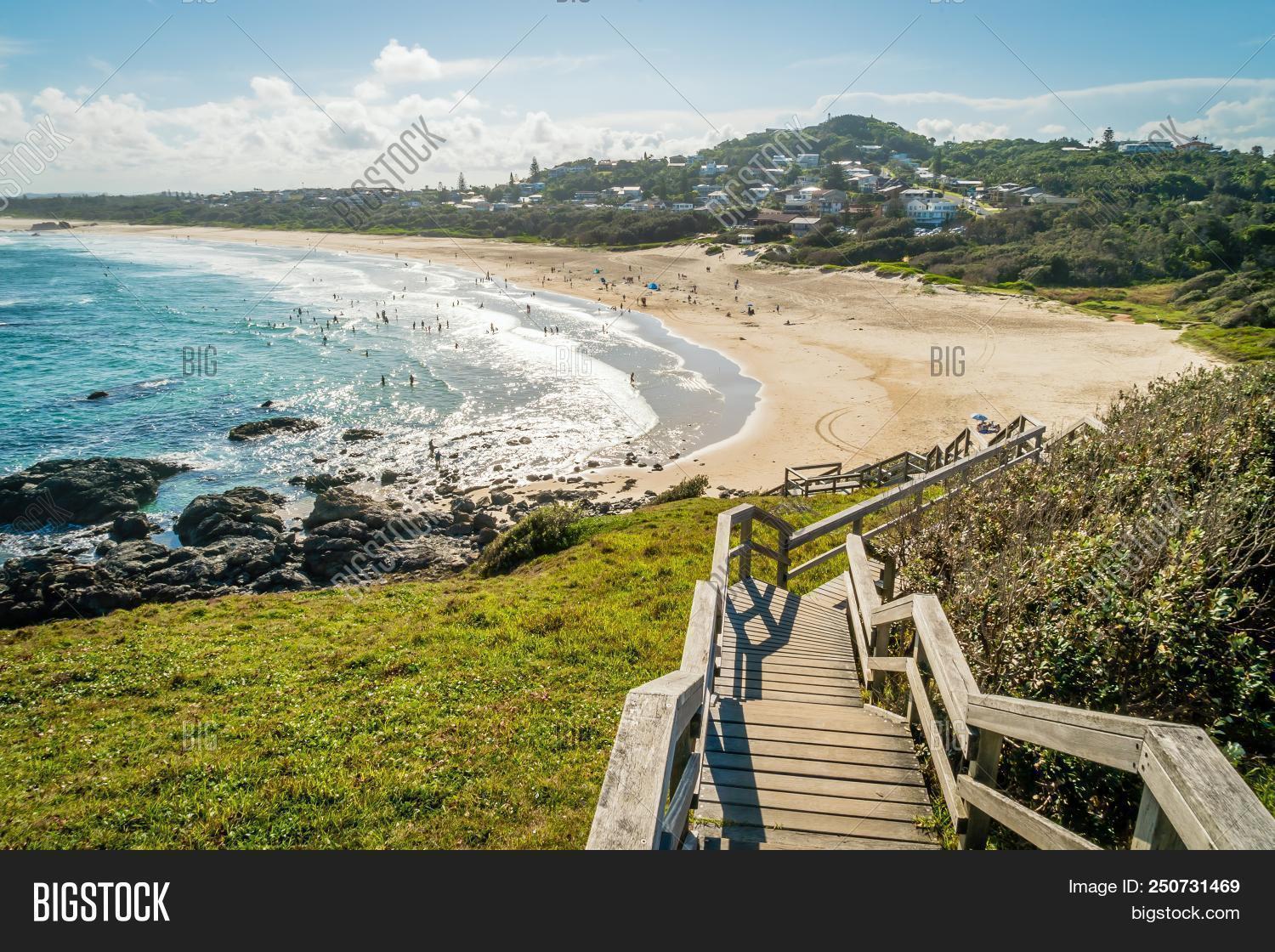 Lighthouse Beach Seen Image & Photo (Free Trial) | Bigstock