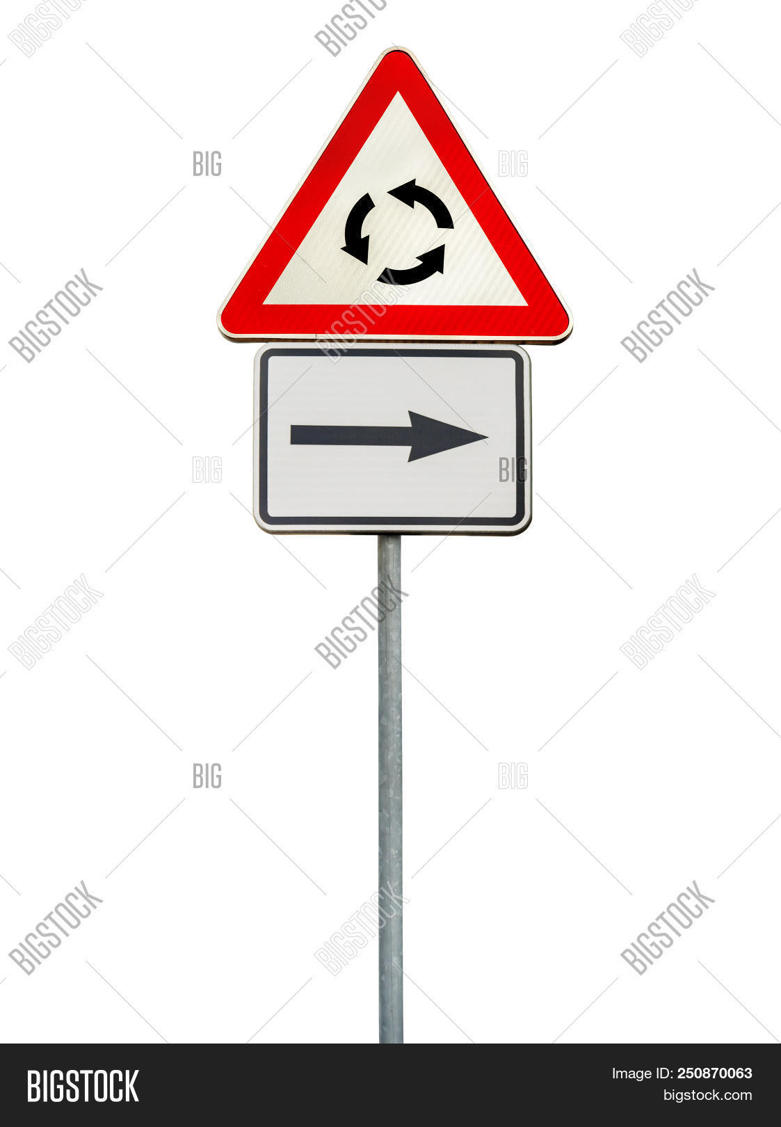 Road Sign Right Arow Image & Photo (Free Trial) | Bigstock