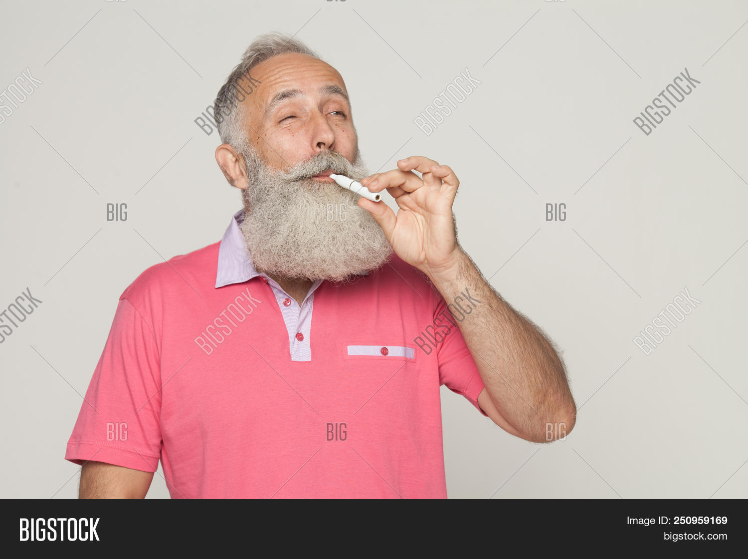Old Smoker Smoking Image & Photo (Free Trial) | Bigstock