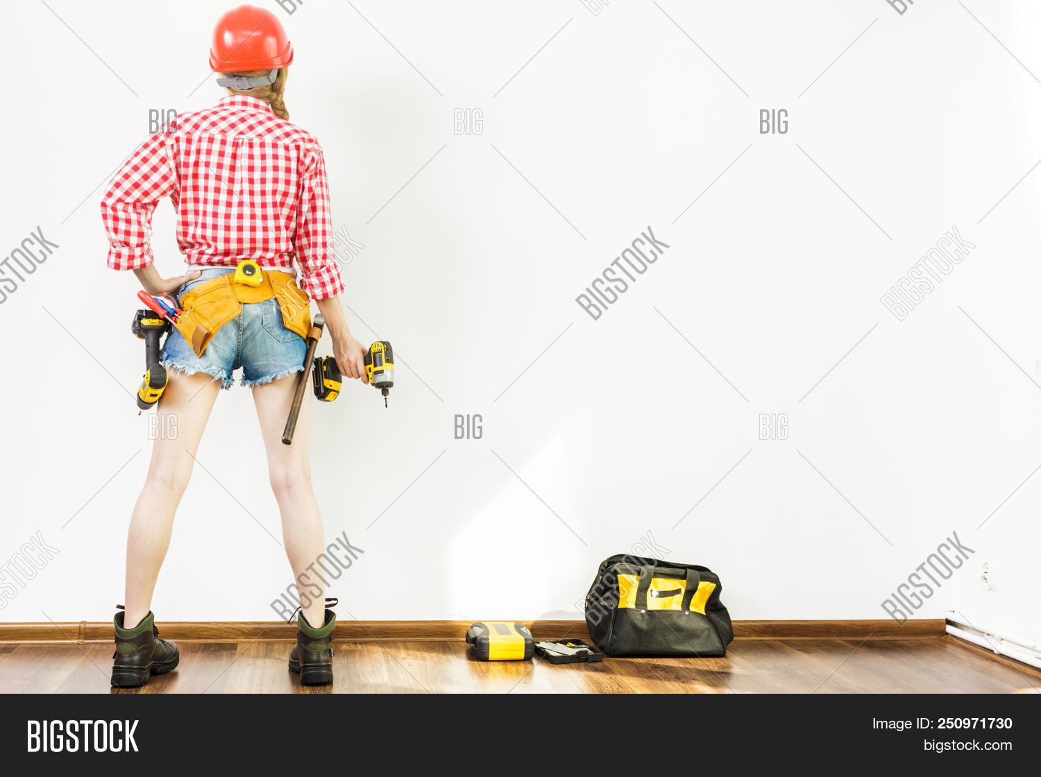 Young Woman Toolbelt Image & Photo (Free Trial) | Bigstock