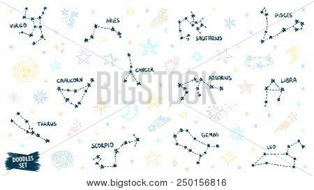 Constellation Doodles Vector & Photo (Free Trial) | Bigstock