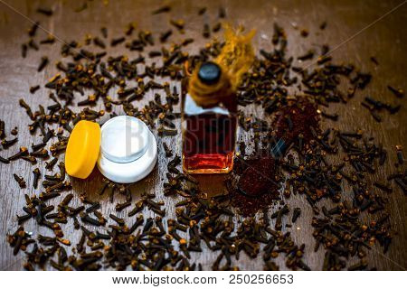Close Up Of Home Remedy For Acne: Clove Oil Add It To Any Facial Cream ...
