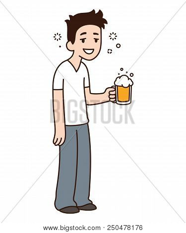 Happy Smiling Drunk Vector & Photo (Free Trial) | Bigstock