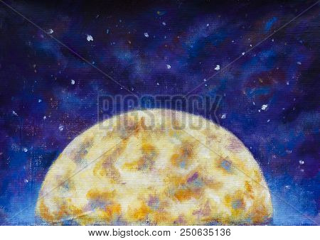 Big Night Moon Cosmos Image & Photo (Free Trial) | Bigstock