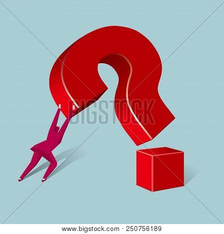 Businessman Pushing Vector & Photo (Free Trial) | Bigstock