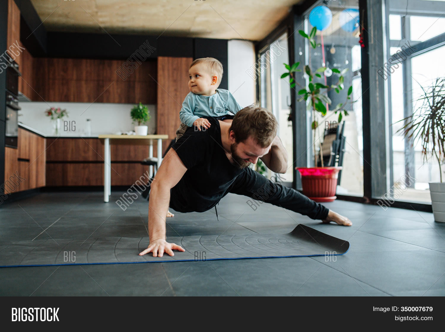 Baby Sitting On Back Image & Photo (Free Trial) | Bigstock