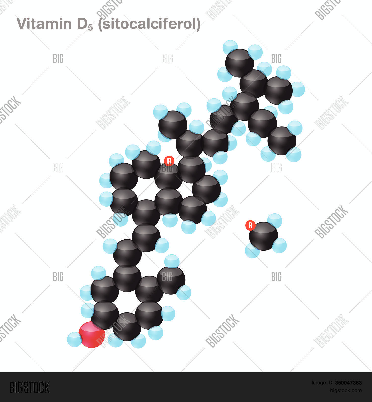 Molecule Vitamin D5 ( Vector & Photo (Free Trial) | Bigstock