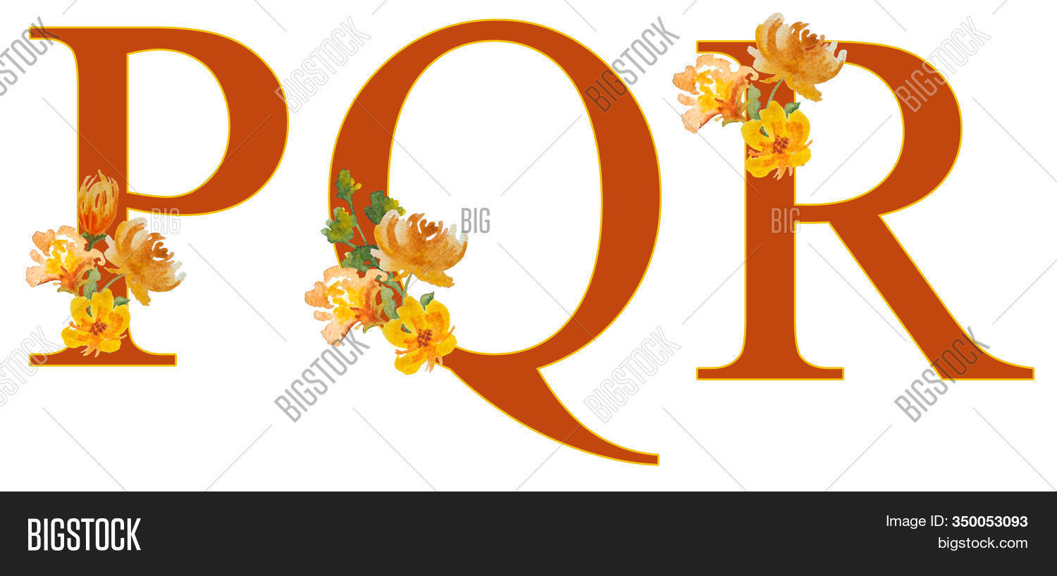 Font Letter P Q R Image & Photo (Free Trial) | Bigstock