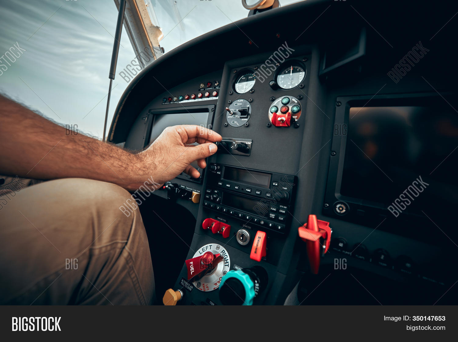 Pilot Inside Cockpit Image & Photo (Free Trial) | Bigstock
