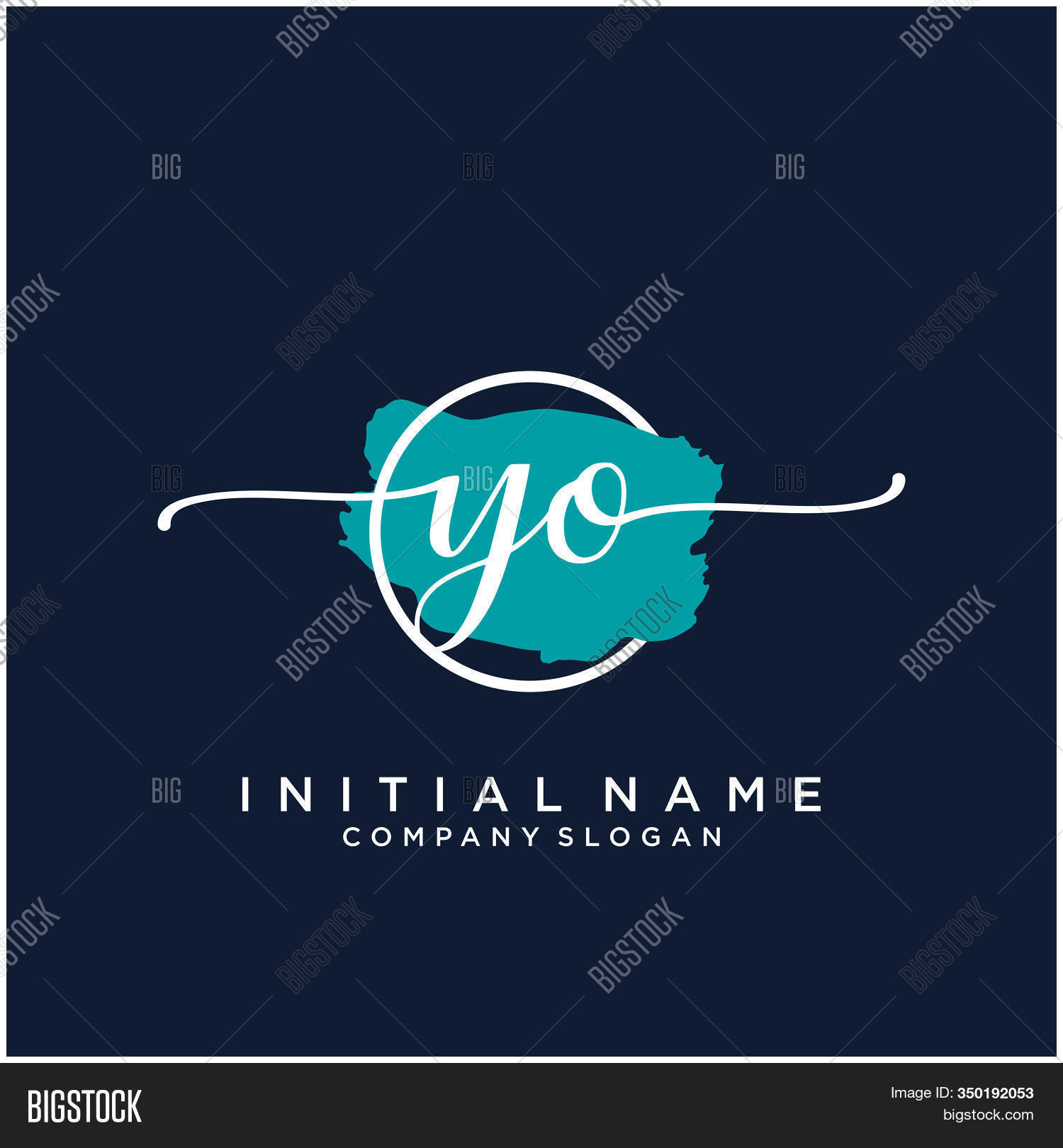 Yo Initial Vector & Photo (Free Trial) | Bigstock