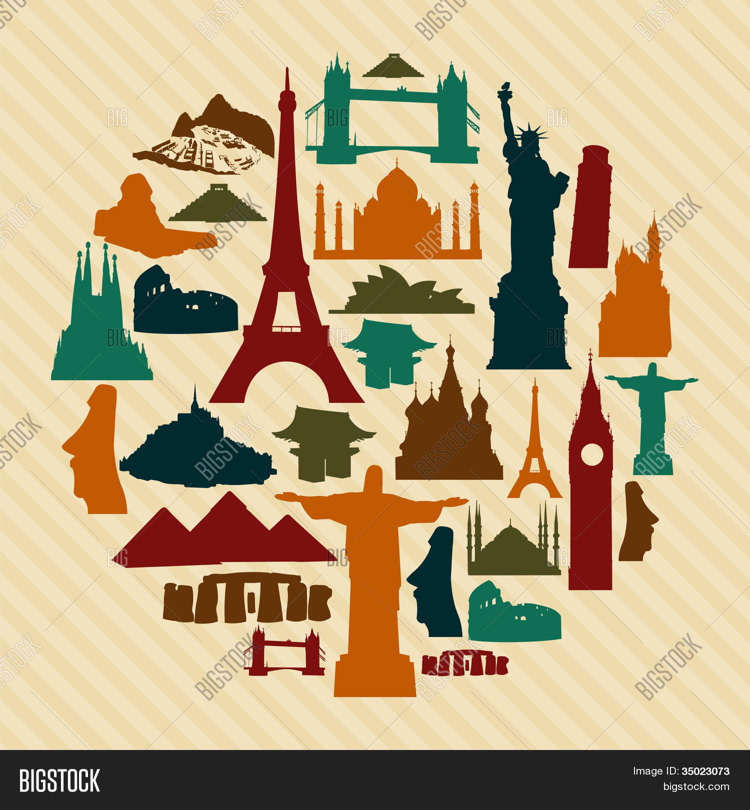 World Landmark Vector & Photo (Free Trial) | Bigstock