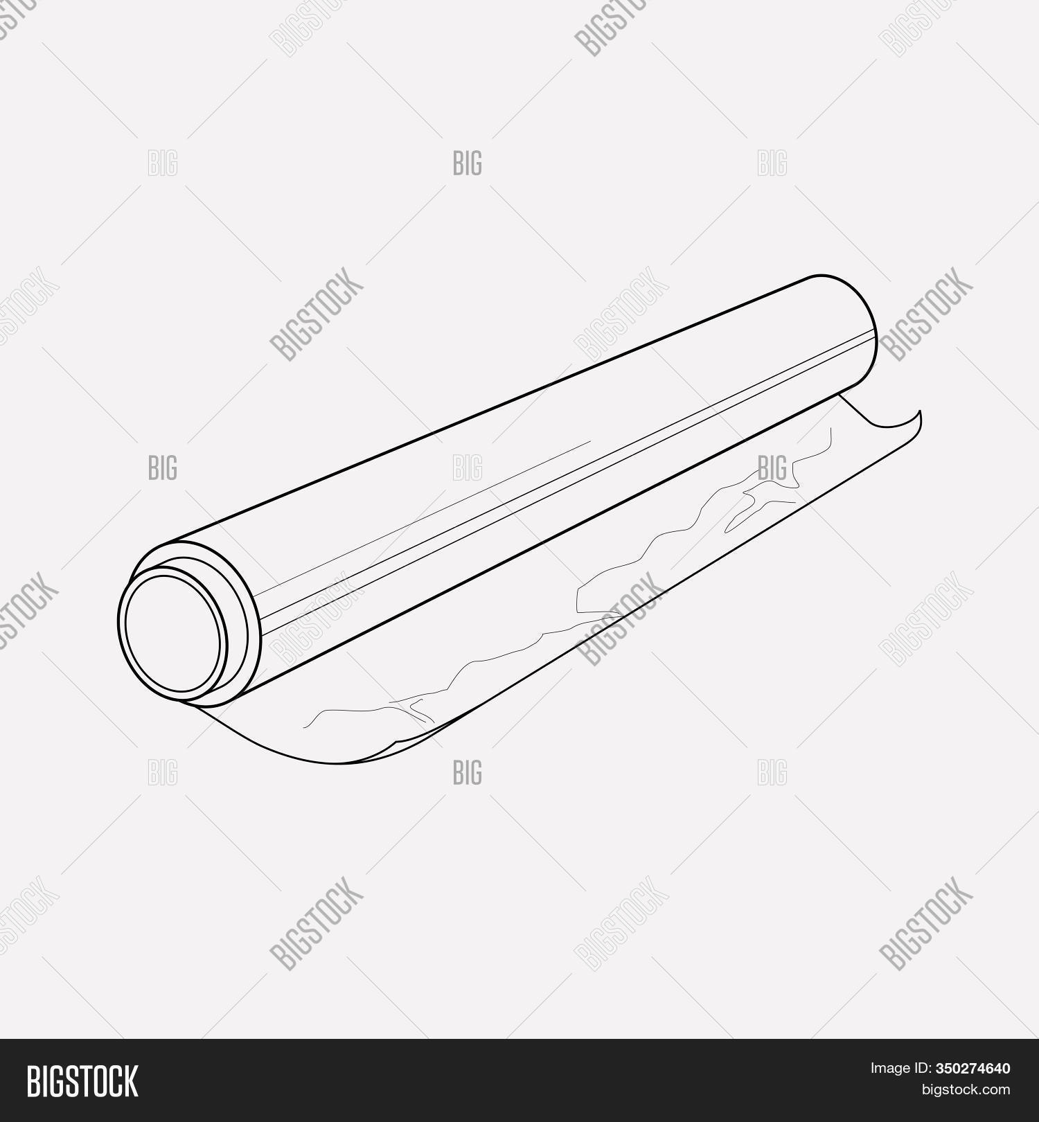 Tin Foil Icon Line Image & Photo (Free Trial) | Bigstock