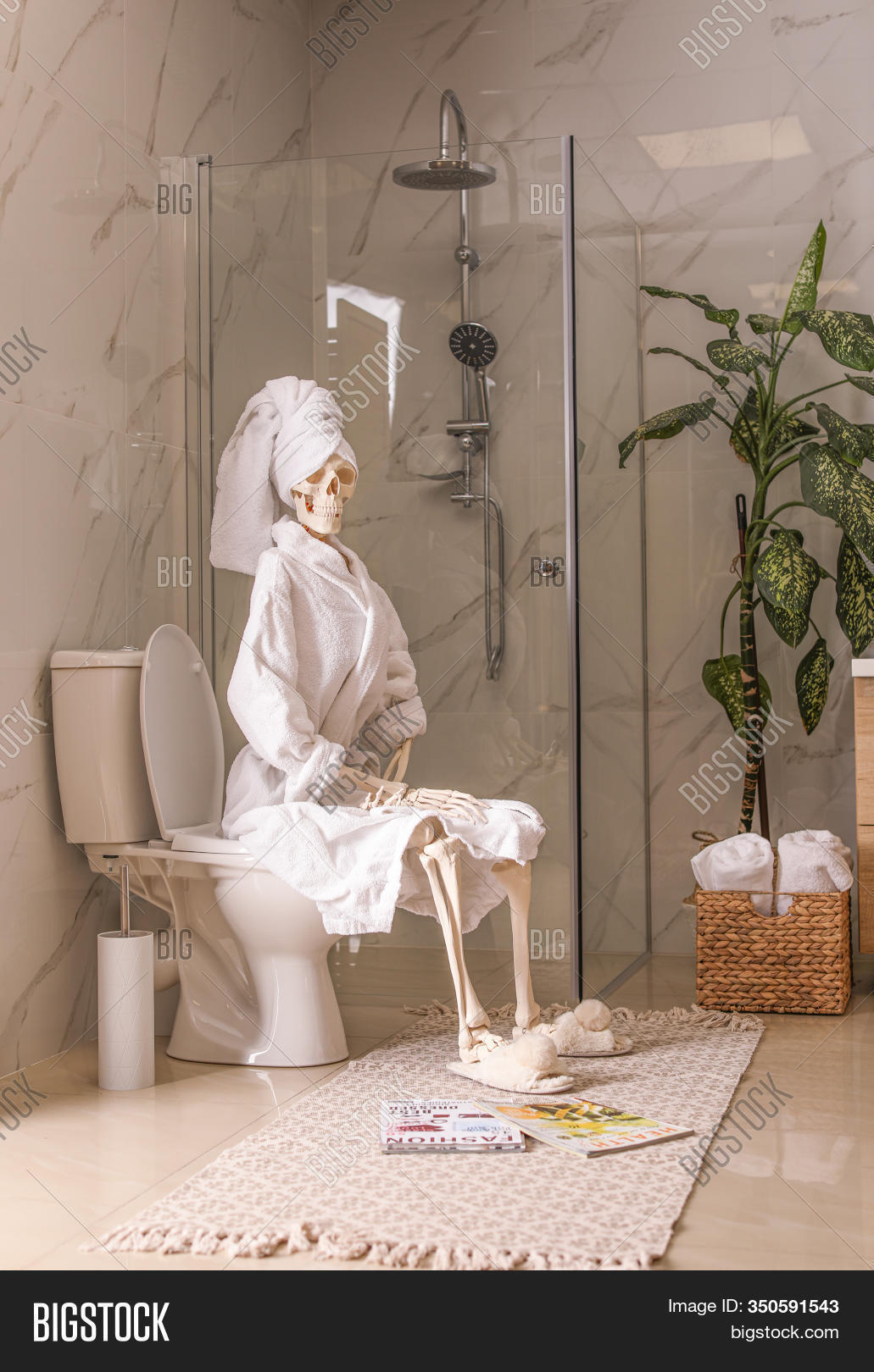 Skeleton Bathrobe Image & Photo (Free Trial) | Bigstock
