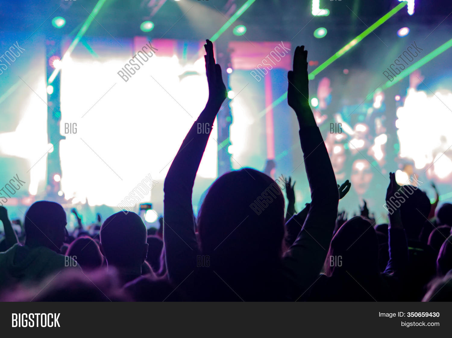 Crowd Cheering Hands Image & Photo (Free Trial) | Bigstock