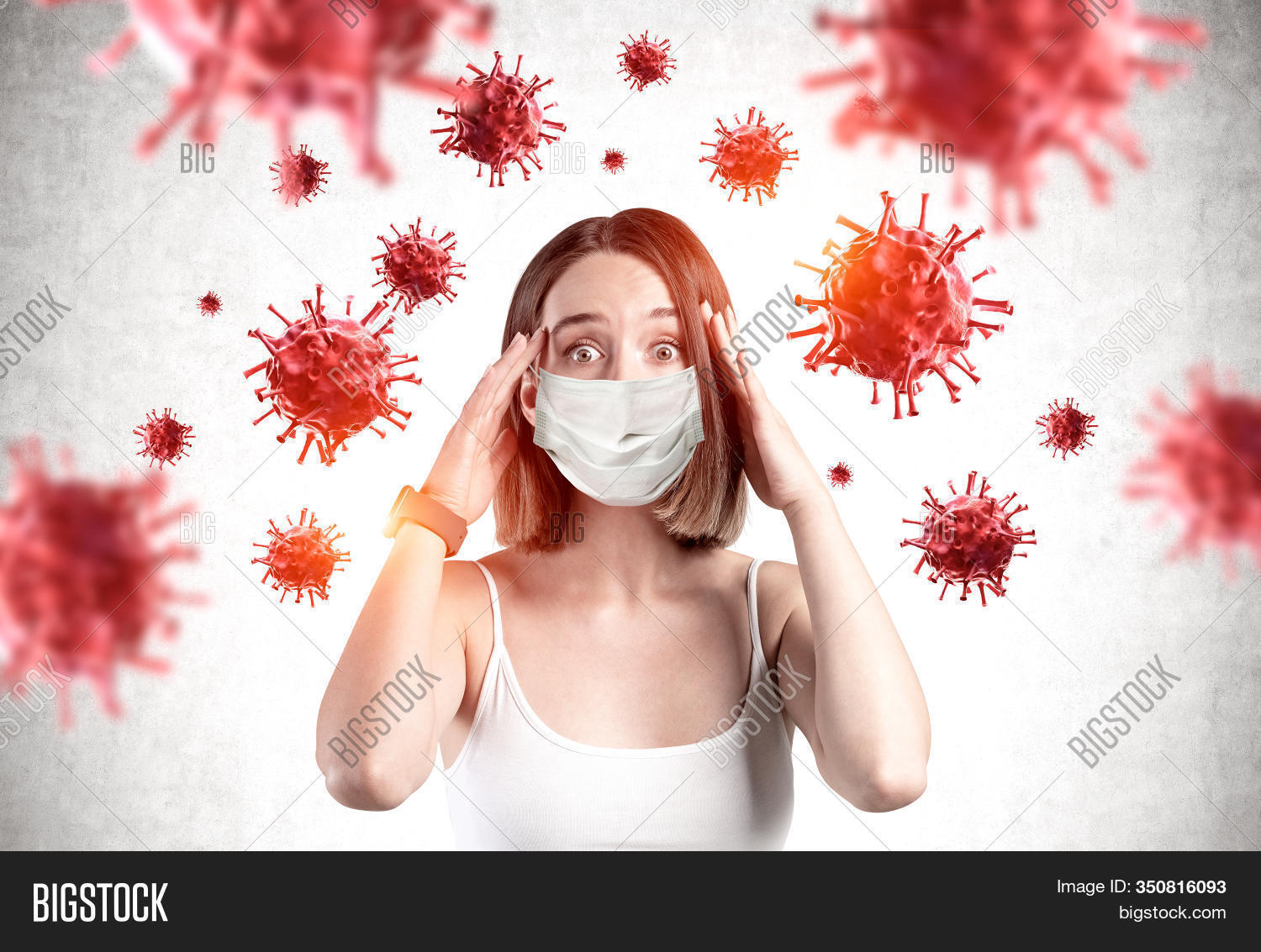 Scared Young Girl Mask Image & Photo (Free Trial) | Bigstock