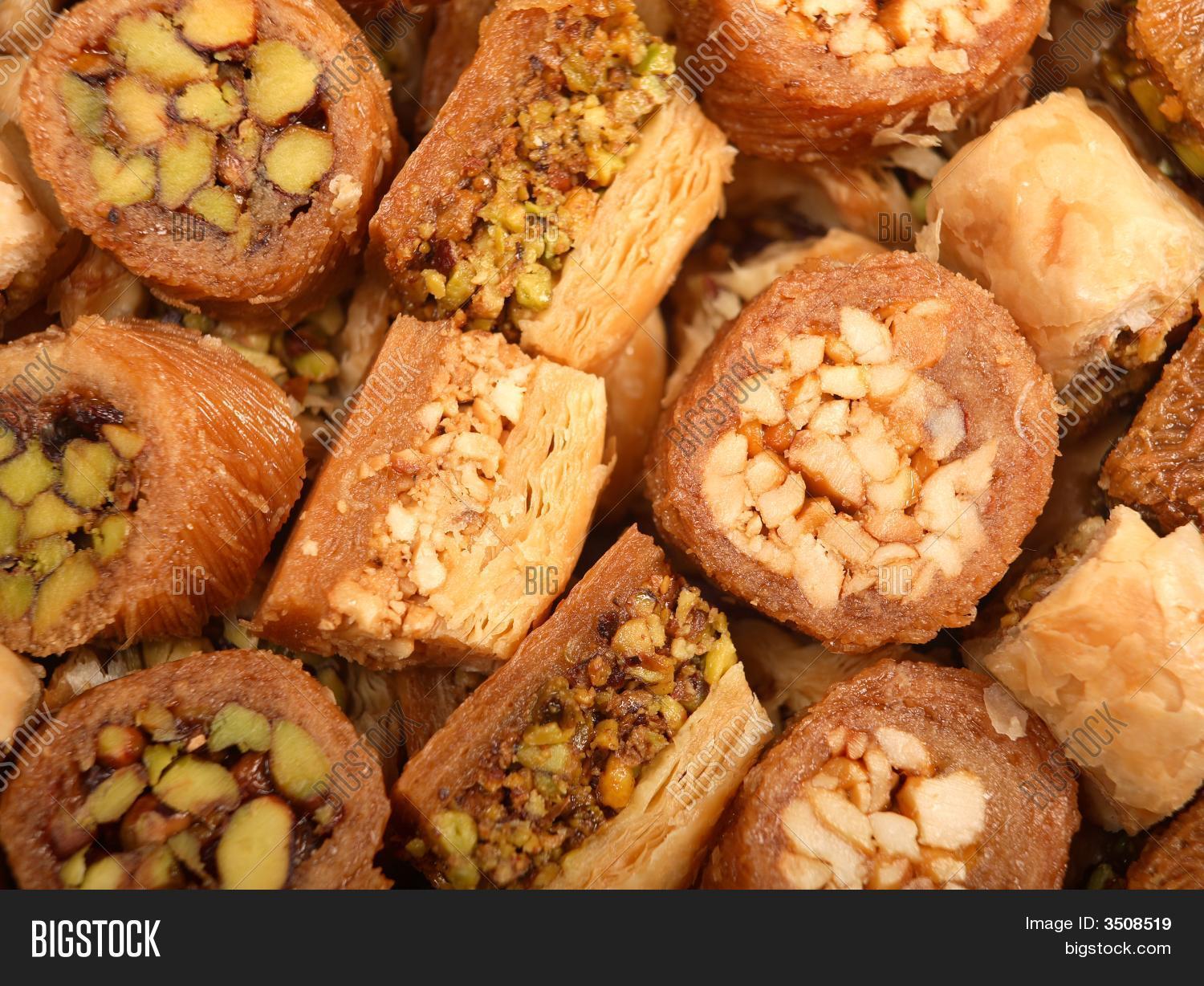 Tray Arabic Pastries Image & Photo (Free Trial) | Bigstock