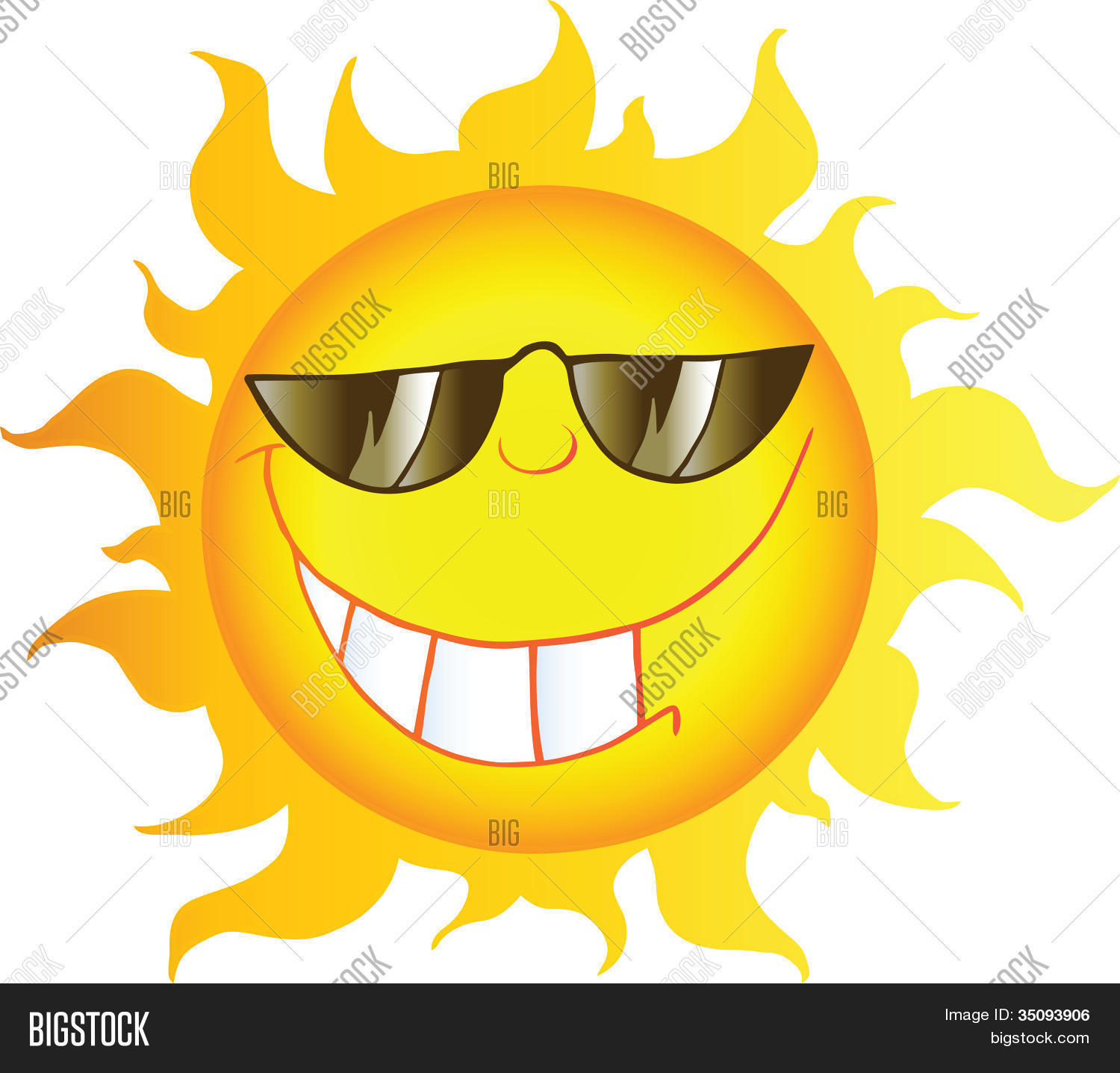 Smiling Sun Cartoon Image & Photo (Free Trial) | Bigstock