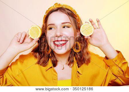 Beautiful Girl, Yellow Image & Photo (Free Trial) | Bigstock