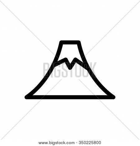 Volcano Icon Vector. Vector & Photo (Free Trial) | Bigstock