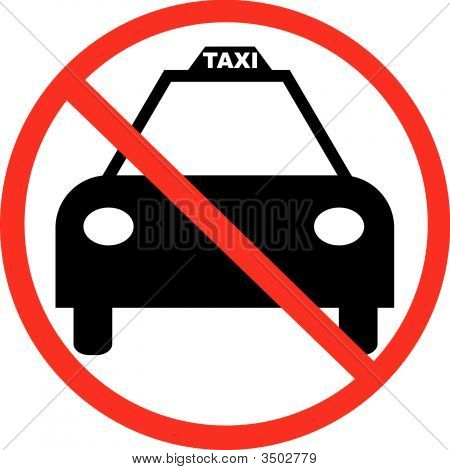 Taxi Not Allowed Vector & Photo (Free Trial) | Bigstock