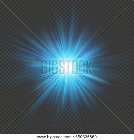 Blue Glow Star Burst Vector & Photo (Free Trial) | Bigstock