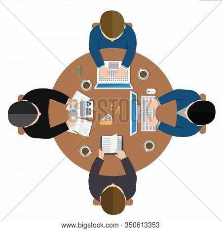 Round Table Discussion Images, Illustrations & Vectors (Free) - Bigstock