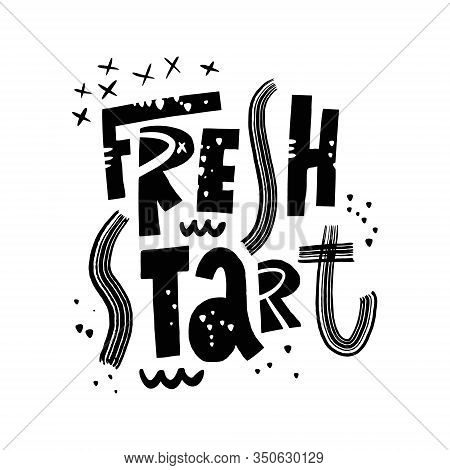Fresh Start Lettering Vector & Photo (Free Trial) | Bigstock