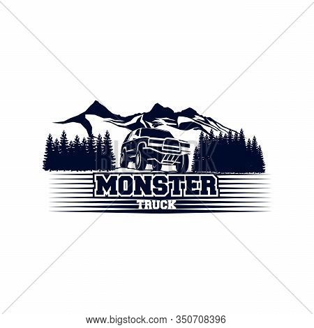 Monster Truck Logo Vector & Photo (Free Trial) | Bigstock
