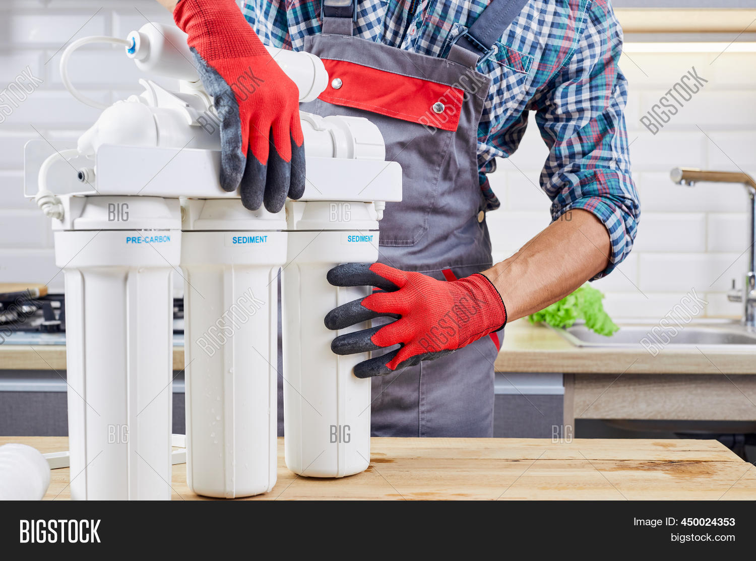 Plumber Installs Image & Photo (Free Trial) | Bigstock