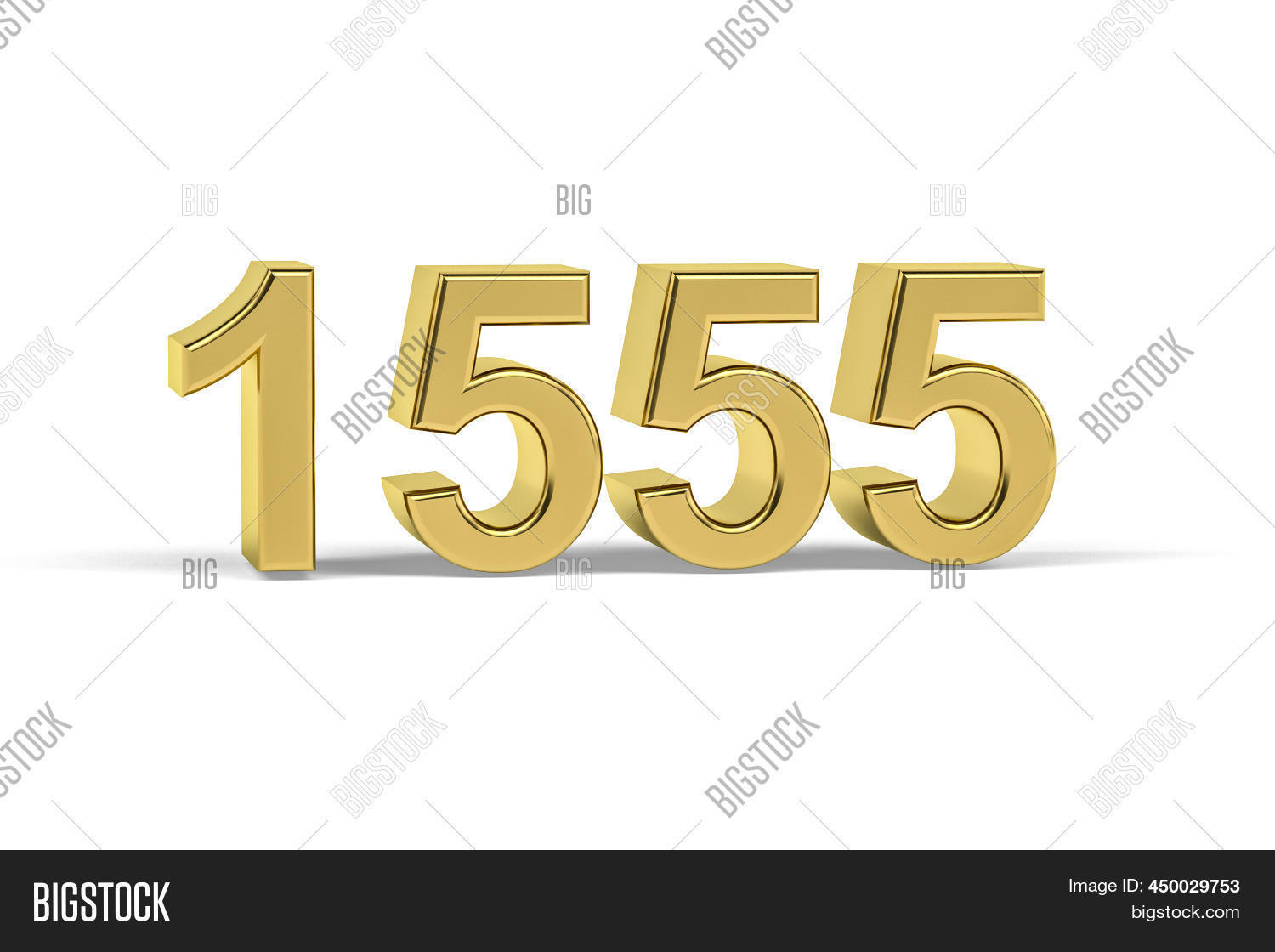 Golden 3d Number 1555 Image & Photo (Free Trial) | Bigstock