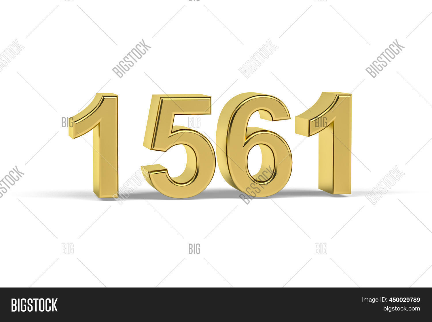 Golden 3d Number 1561 Image & Photo (Free Trial) | Bigstock