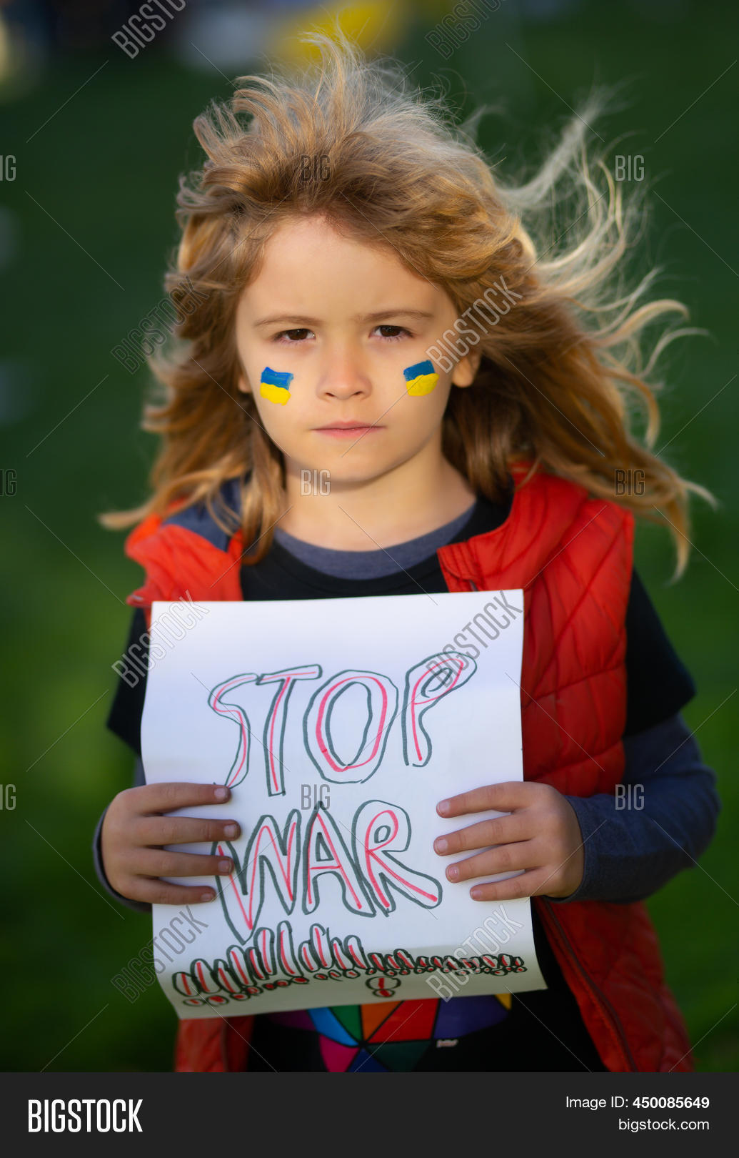 Child Boy Holding Sign Image & Photo (Free Trial) | Bigstock