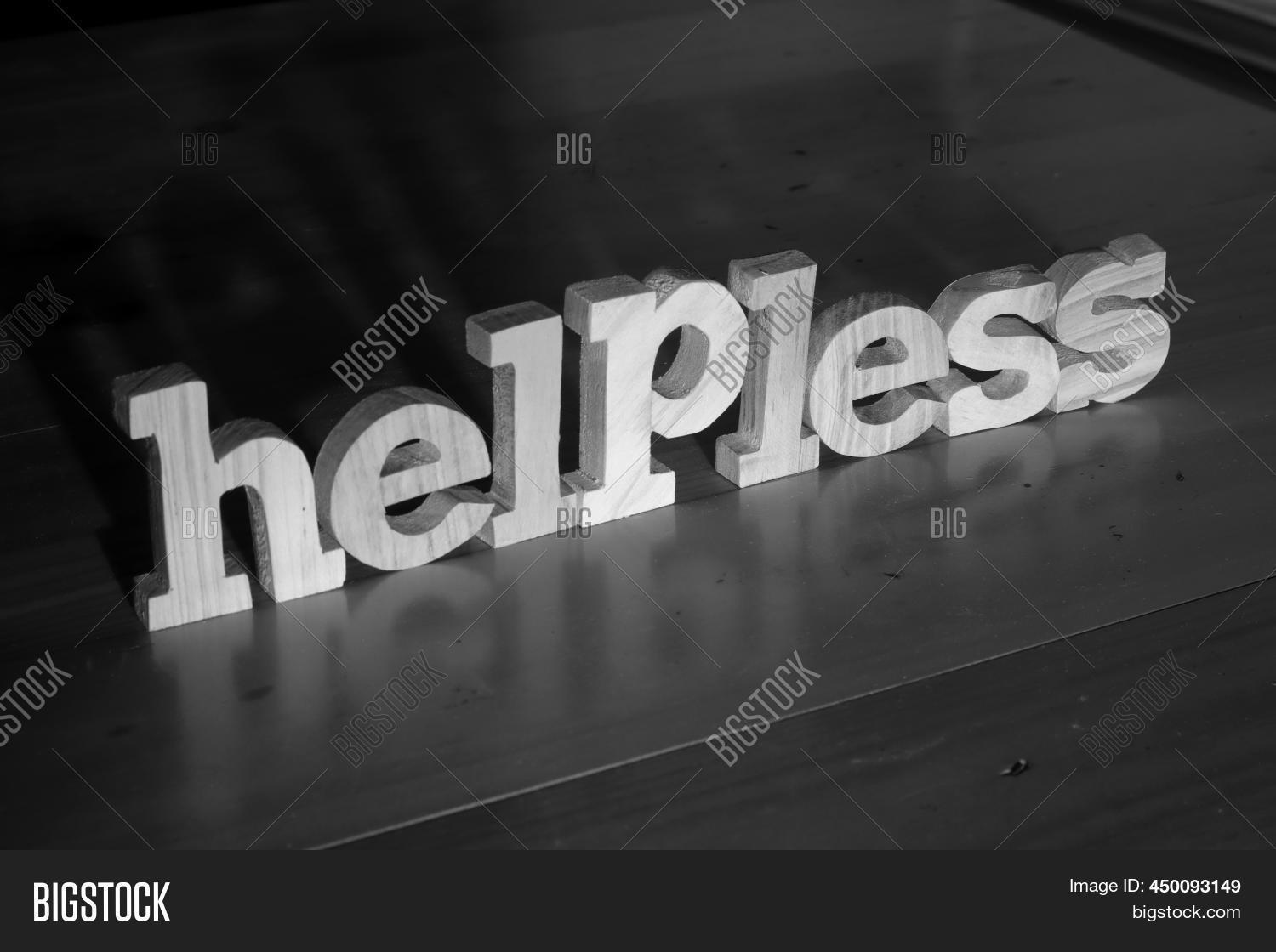 Helpless, Text Words Image & Photo (Free Trial) | Bigstock