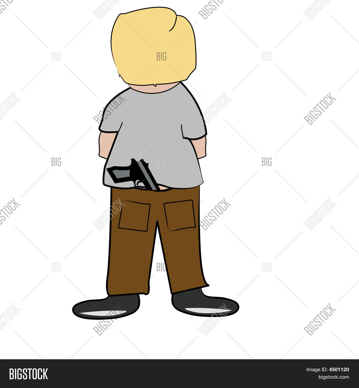 Boy Gun Back Pocket Vector & Photo (Free Trial) | Bigstock