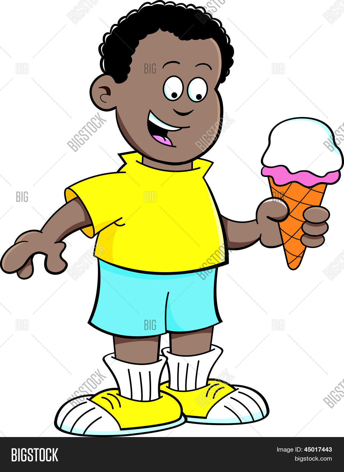 Cartoon African Boy Vector & Photo (Free Trial) | Bigstock