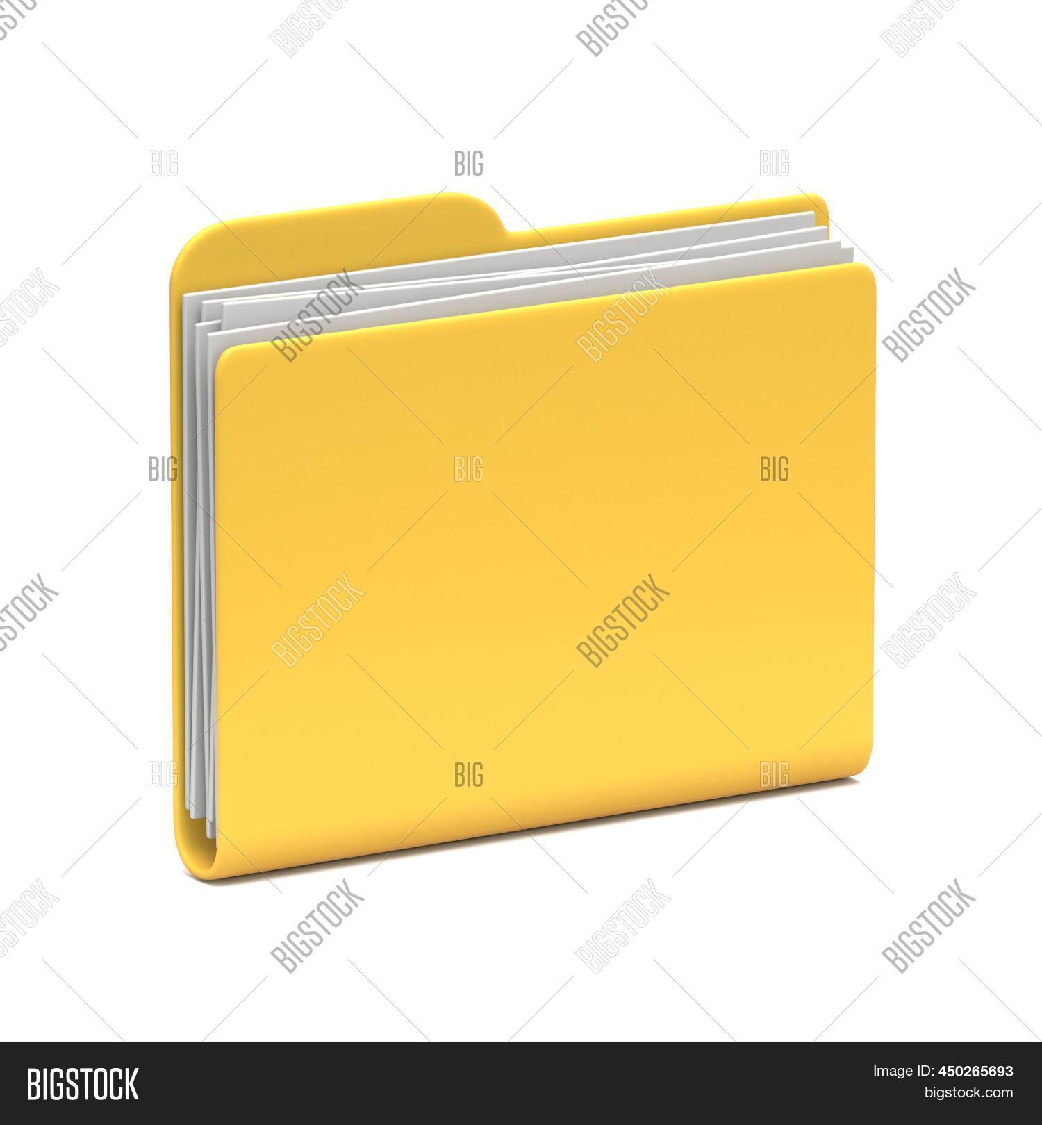 Yellow Folder Icon Image & Photo (Free Trial) | Bigstock
