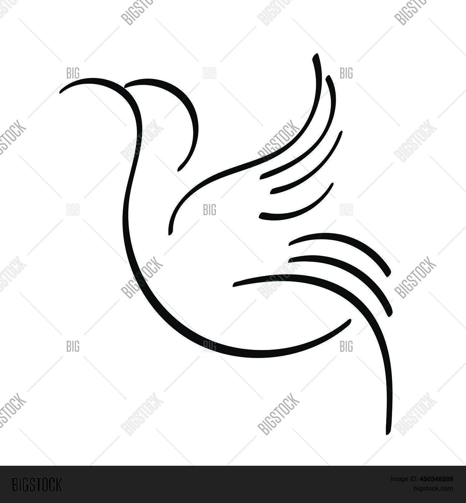 Bird Drawing. Element Vector & Photo (Free Trial) | Bigstock