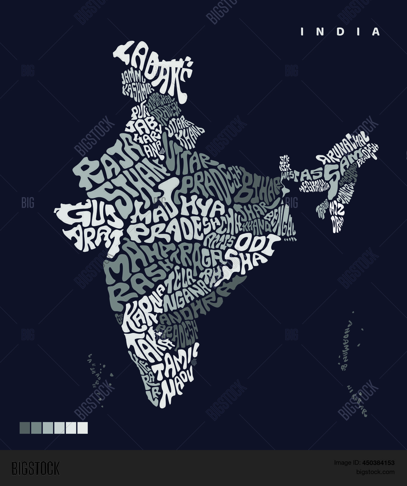 India Map All Indian Vector & Photo (Free Trial) | Bigstock