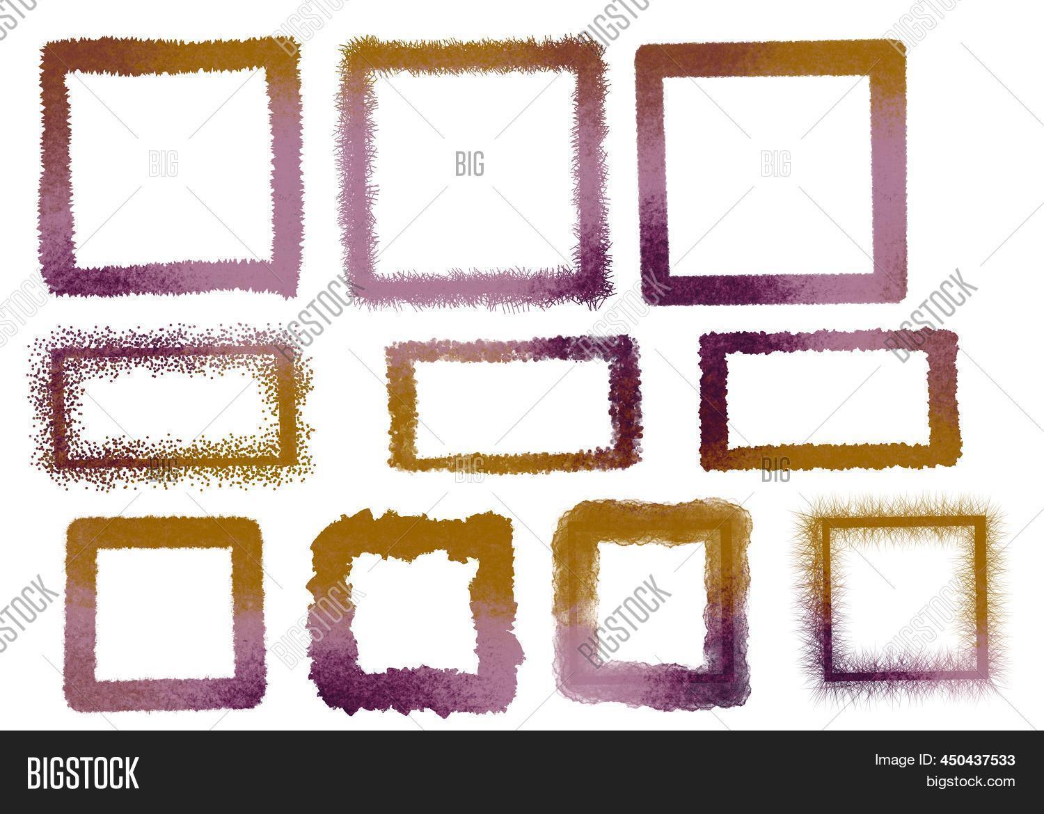 Set Coloured Frames Image & Photo (Free Trial) | Bigstock