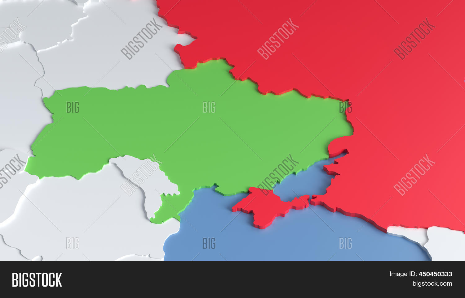 Map Russia Ukraine On Image & Photo (Free Trial) | Bigstock