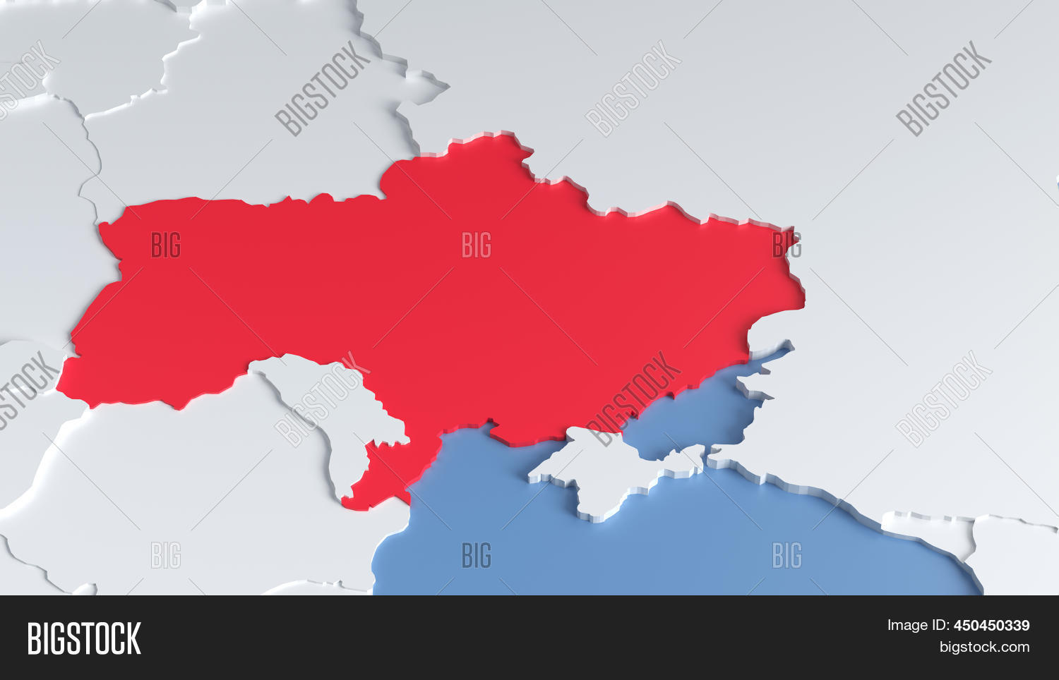 Map Russia Ukraine On Image & Photo (Free Trial) | Bigstock