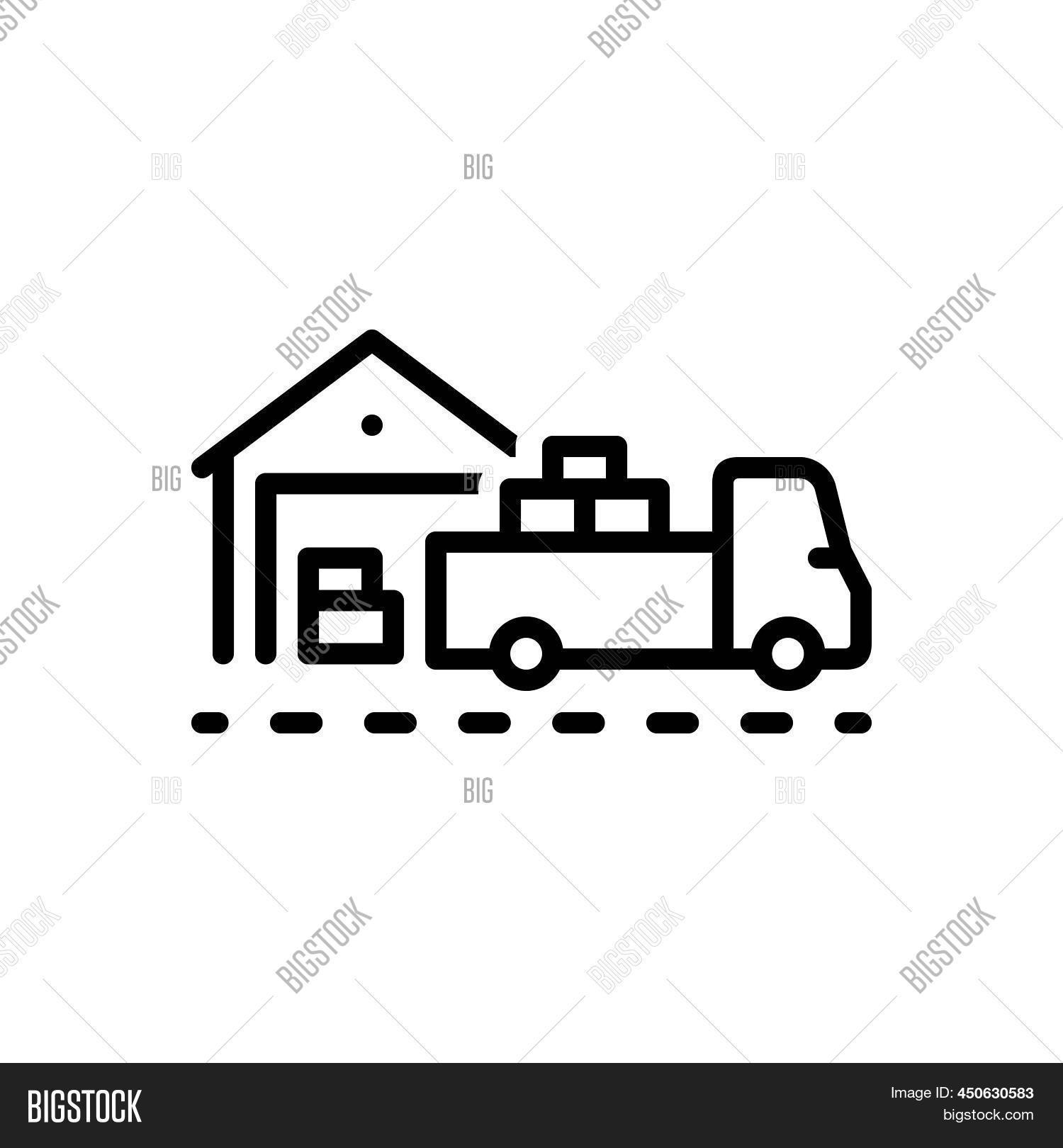 Black Line Icon Image & Photo (Free Trial) | Bigstock