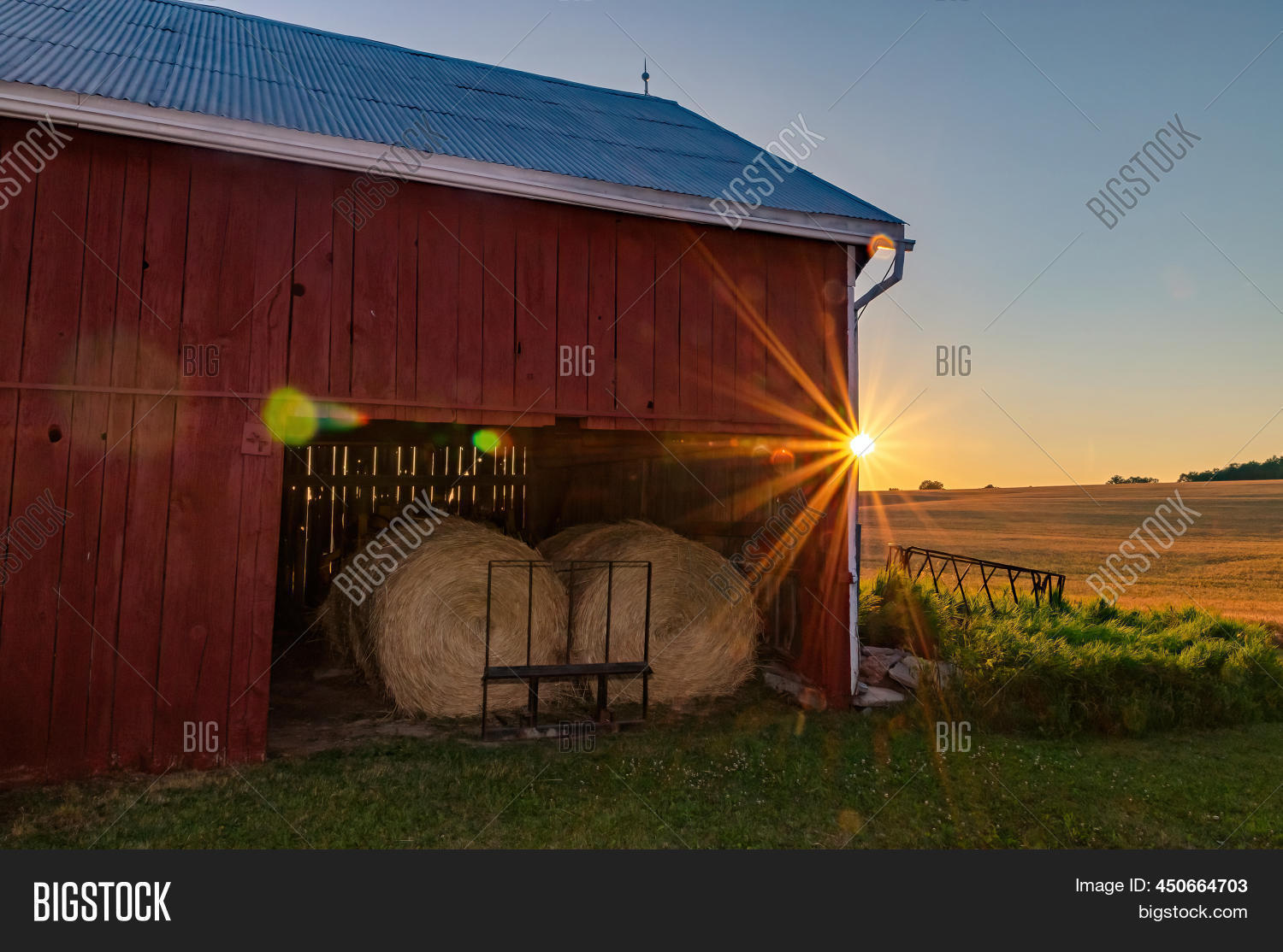 Red Barn Sunset Stored Image & Photo (Free Trial) | Bigstock