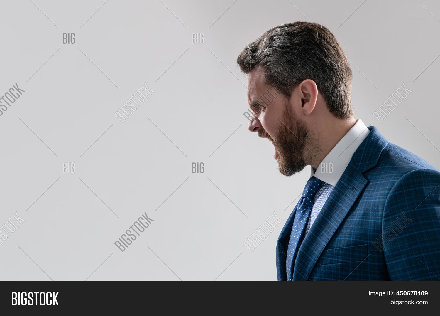 Man Shouting Profile
