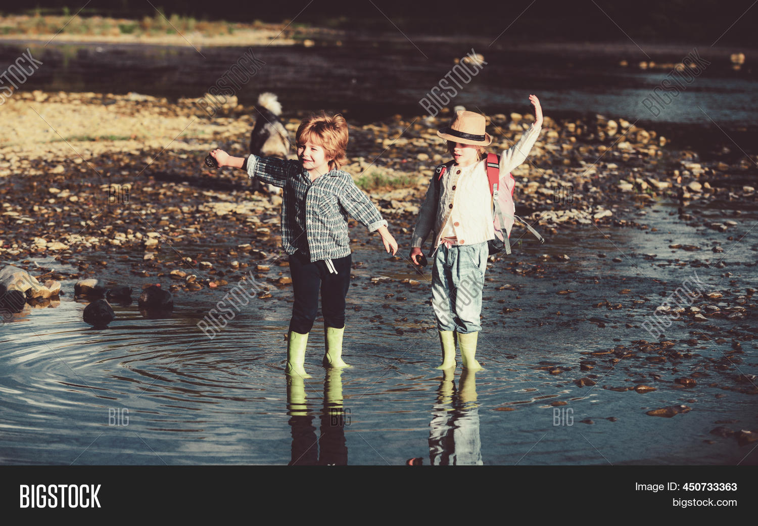 Kids Throwing Rocks. Image & Photo (Free Trial) | Bigstock