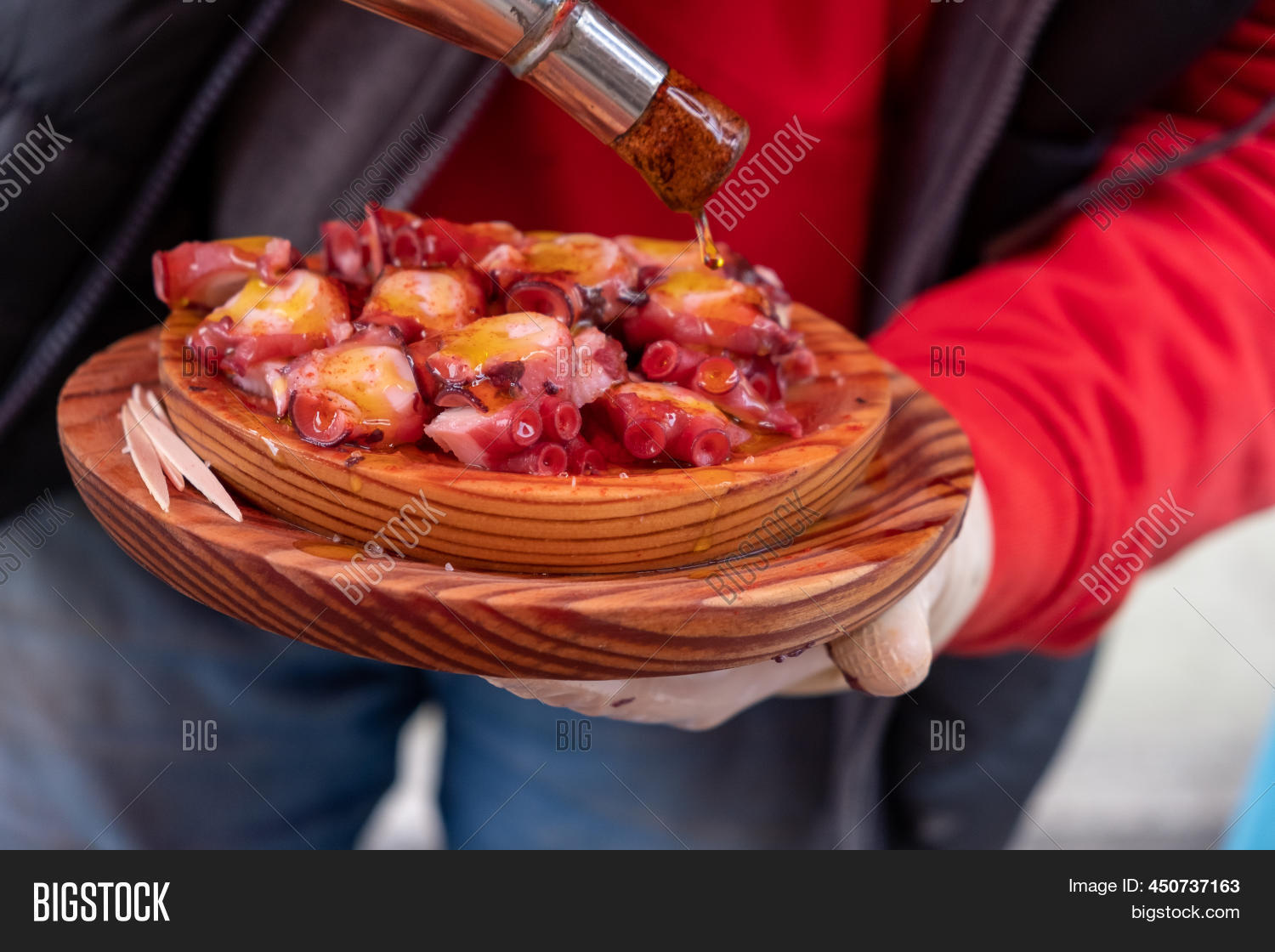 Octopus Feira. Portion Image & Photo (Free Trial) | Bigstock