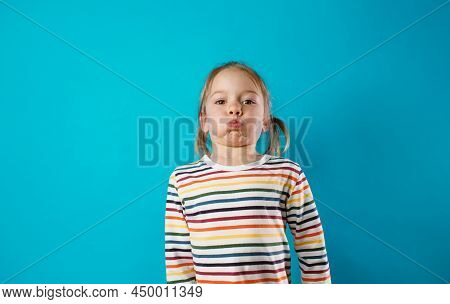 Little Girl Puffs Her Image & Photo (Free Trial) | Bigstock